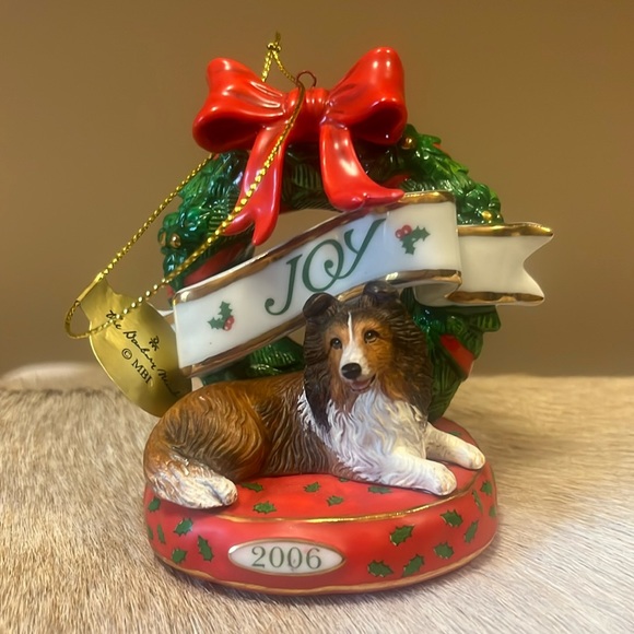 Danbury Mint | Holiday | Danbury Mint 206 Sheltie Christmas Joy ...